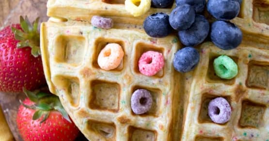 Froot Loop Waffles | Punchfork