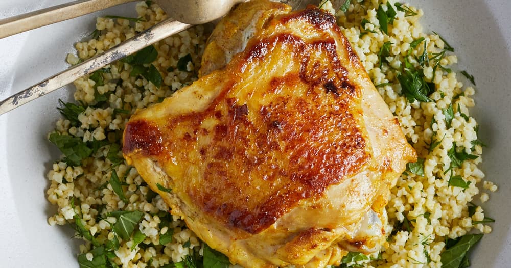 Moroccan-Spiced Chicken with Millet Tabbouleh | Punchfork