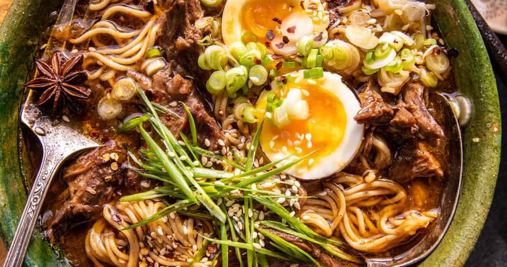 Spicy Miso Braised Beef Ramen | Punchfork