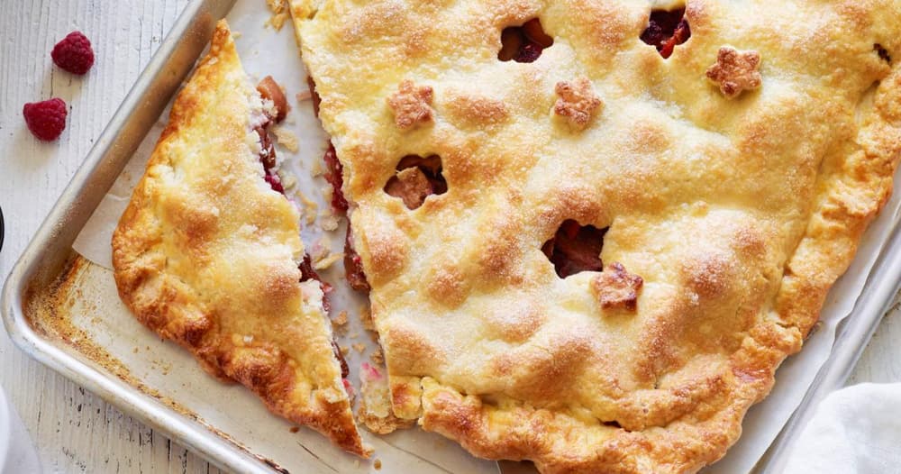 Nectarine-Raspberry Slab Pie | Punchfork