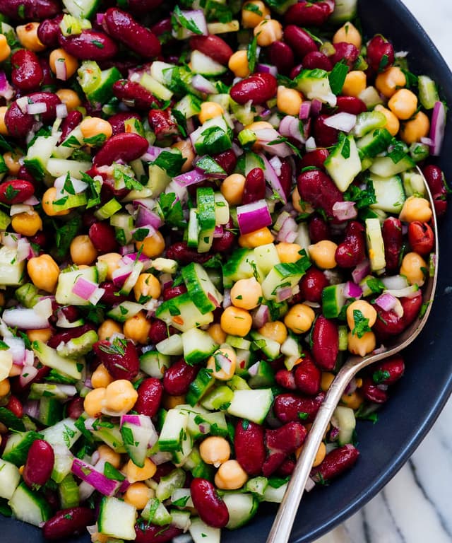 Mediterranean Bean Salad | Punchfork