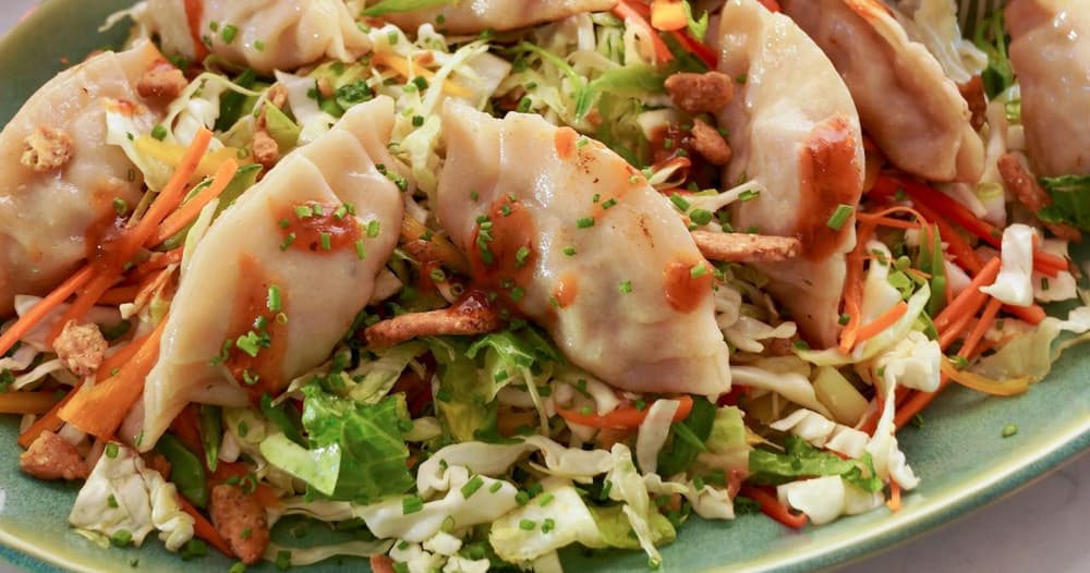 Potluck Potsticker Salad | Punchfork