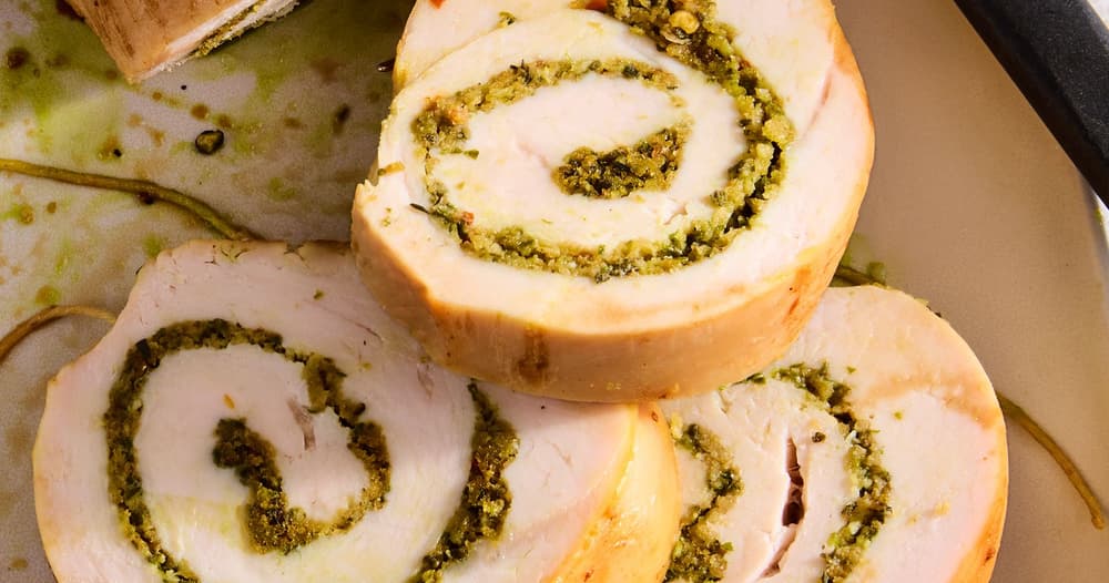 Garlic & Herb Turkey Roulade | Punchfork