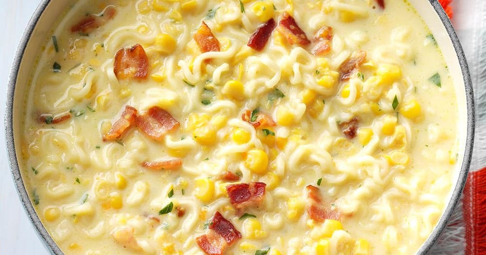 Ramen Corn Chowder | Punchfork