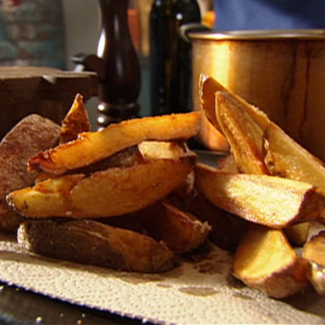 Twice-Cooked Rustic Fries | Punchfork