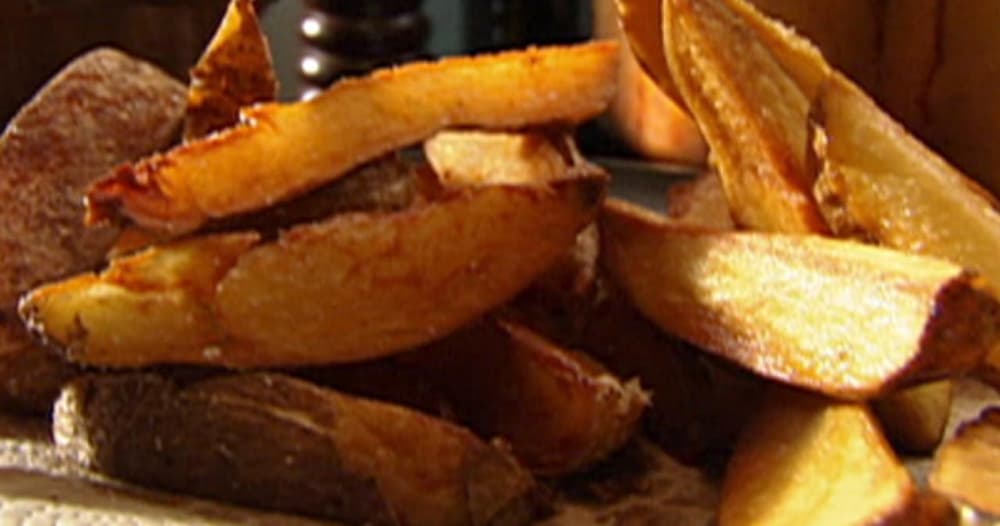 Twice-Cooked Rustic Fries | Punchfork