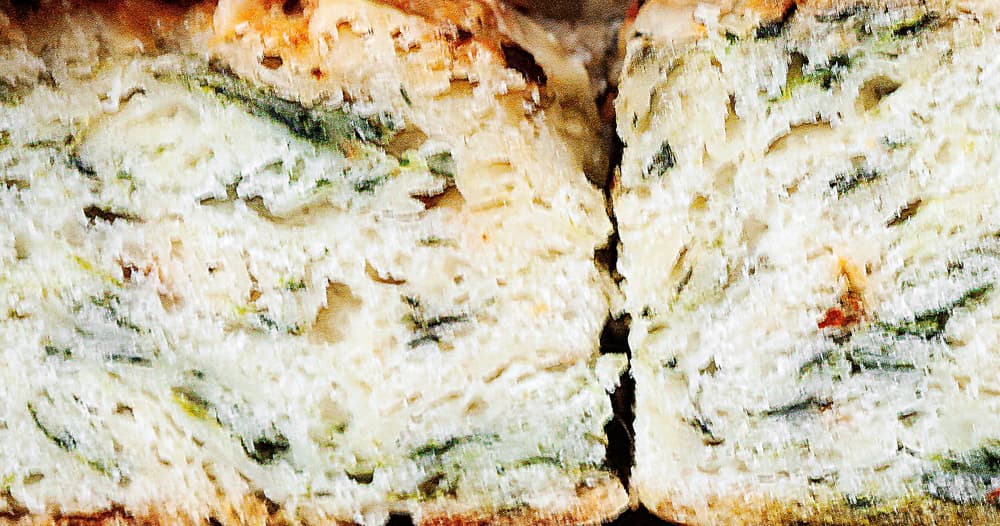 Spinach and Cheese Slab Biscuits | Punchfork