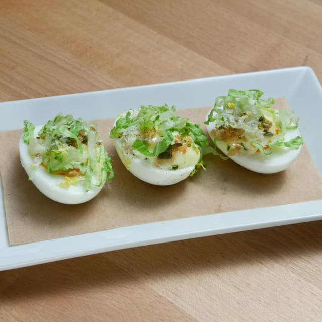 Caesar Deviled 6-Minute Eggs | Punchfork
