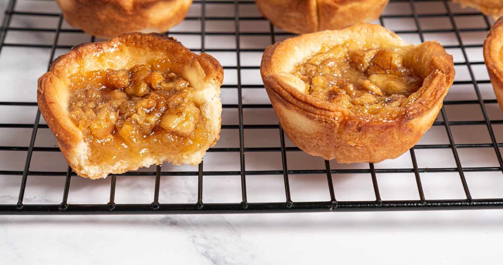 Apple Walnut Canadian Butter Tarts | Punchfork