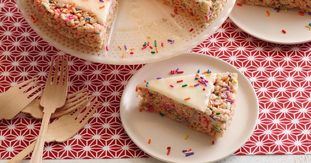 Birthday Cake Crispy Rice Treats | Punchfork