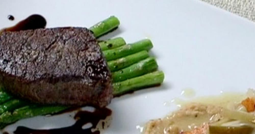 Pan Roasted Filet Mignon with Asparagus Sea Bass with Roasted ...