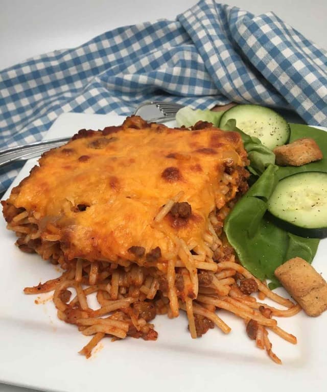 School Cafeteria Spaghetti | Punchfork