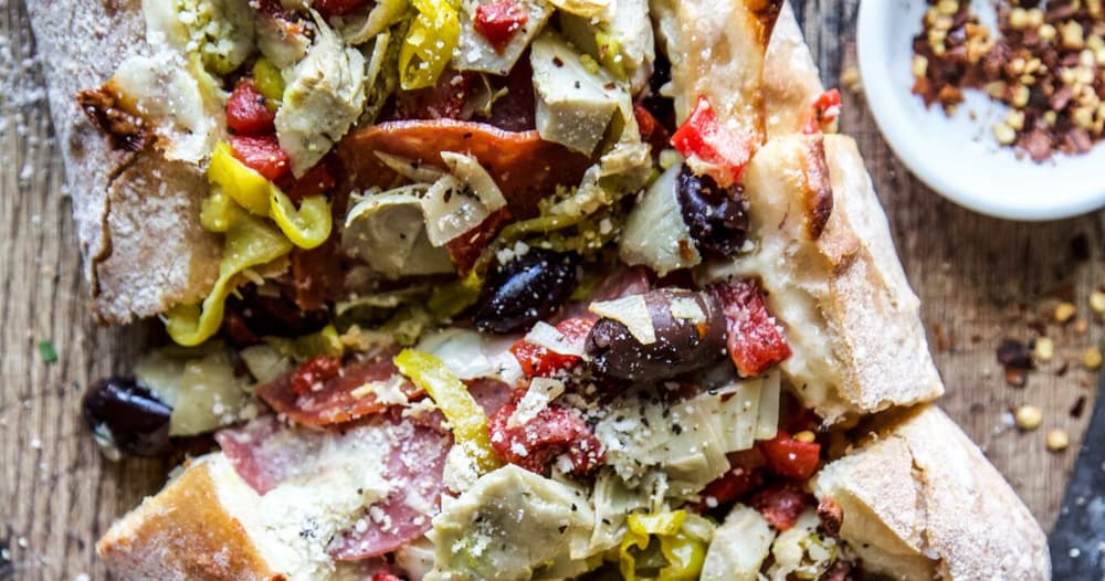 Layered Antipasto Cheese Bread | Punchfork