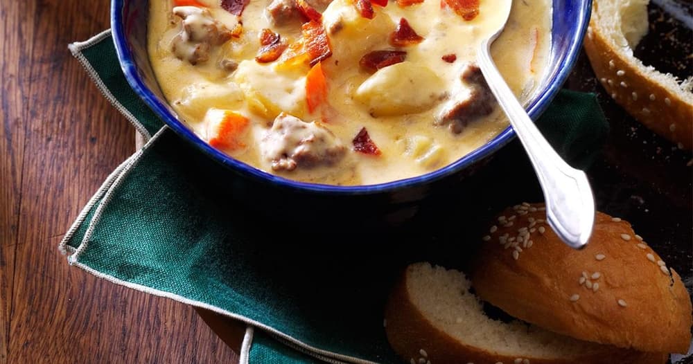 Bacon-Cheeseburger Chowder | Punchfork