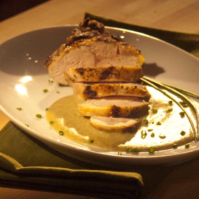 Grilled Chicken Chops with Garlic Puree | Punchfork