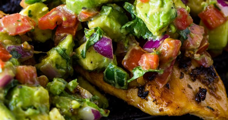 Grilled Chicken with Avocado Salsa | Punchfork