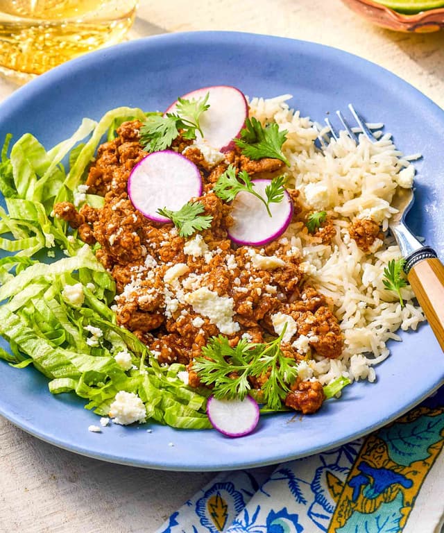 5-Ingredient Turkey Taco Bowls | Punchfork