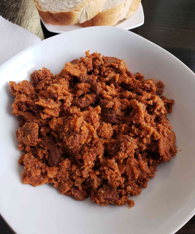 Ethiopian Firfir with Dried Beef (Quanta Firfir) | Punchfork