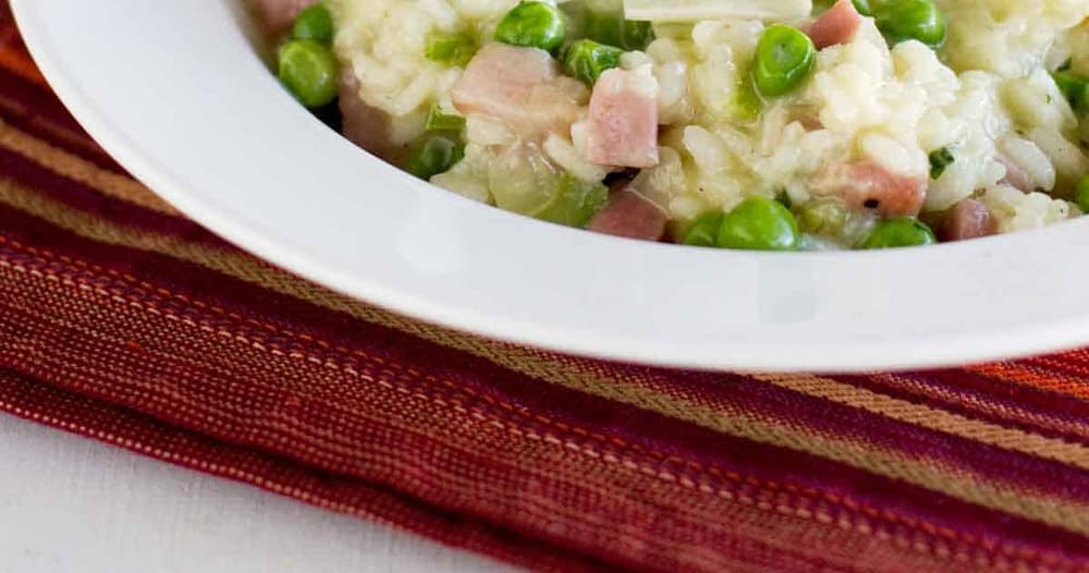 Ham Risotto with Peas | Punchfork