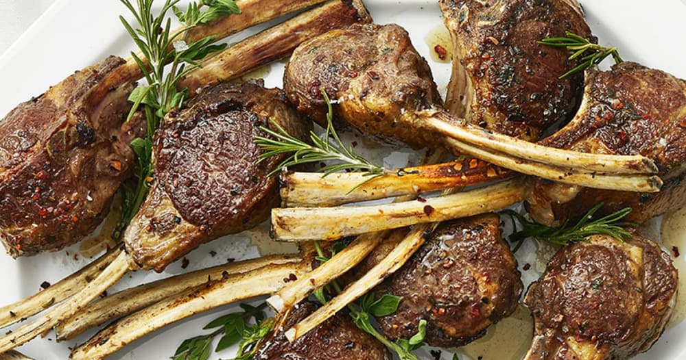 Pan-Roasted Double-Cut Lamb Chops | Punchfork