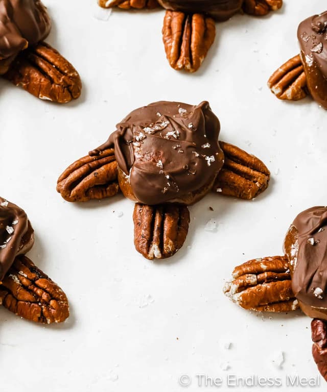 Homemade Chocolate Turtles with Bacon | Punchfork