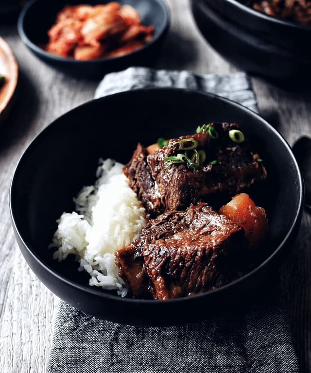 Korean Braised Beef Short Ribs (Galbi Jjim) | Punchfork