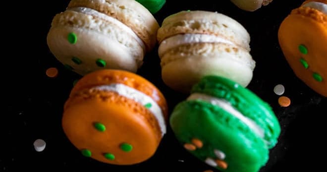 Indian Tricolor Macarons | Punchfork