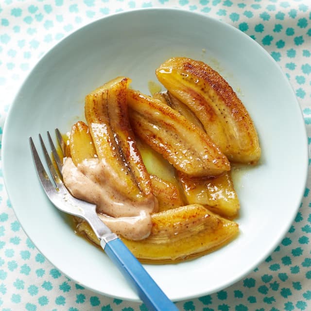 Sauteed Bananas with Tangy Sweet Cream | Punchfork