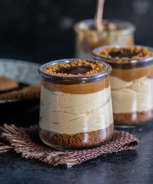 Biscoff Pudding Jars | Punchfork