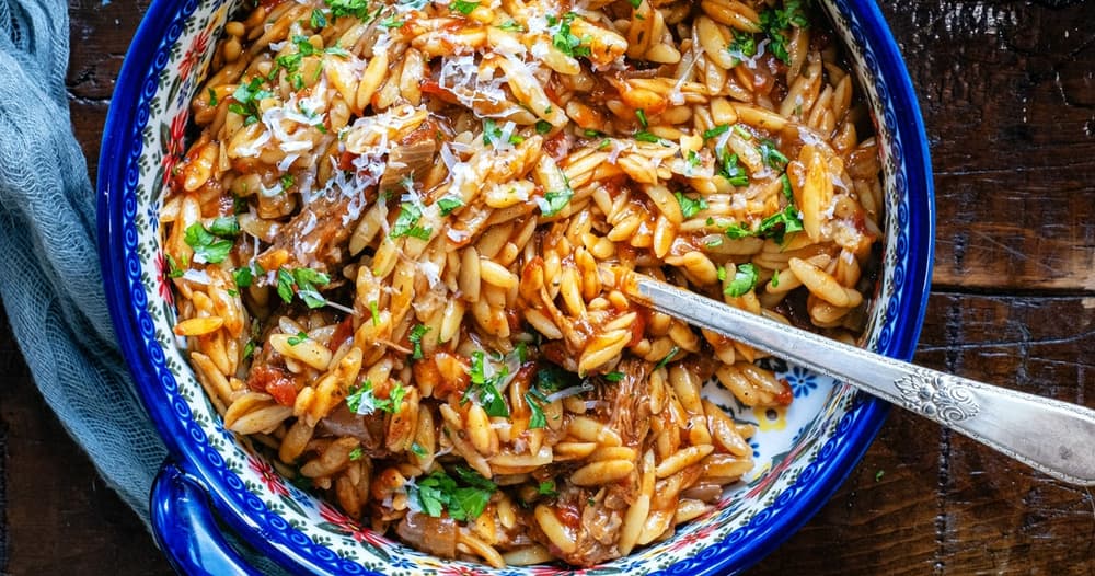 Giouvetsi (Greek Beef Stew with Orzo) | Punchfork
