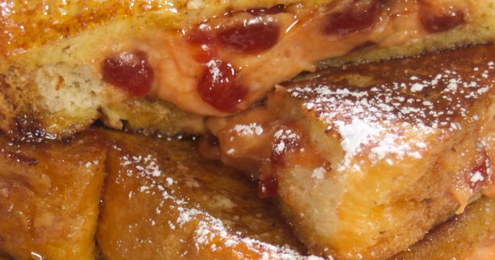 Guava-and-Cheese-Stuffed French Toast | Punchfork