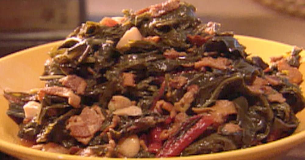 Braised Collard Greens, Mustard Greens, and Red Swiss Chard | Punchfork