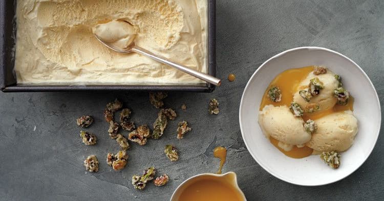 Lemon Curd-Pistachio Sundaes | Punchfork