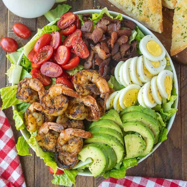 Grilled Shrimp Cobb Salad | Punchfork
