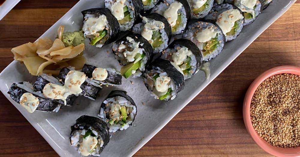 Dungeness Crab Rolls (Futomaki) with Shiso Mayo | Punchfork