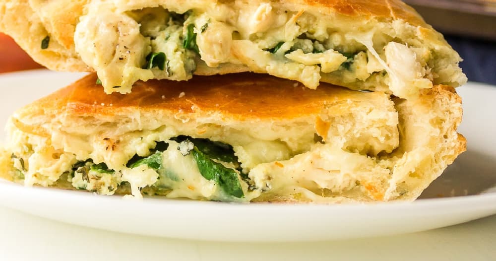 Cheesy Garlic Chicken Calzone | Punchfork