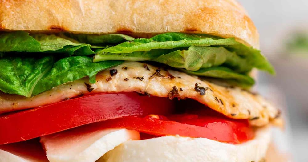 Grilled Chicken Caprese Sandwich | Punchfork