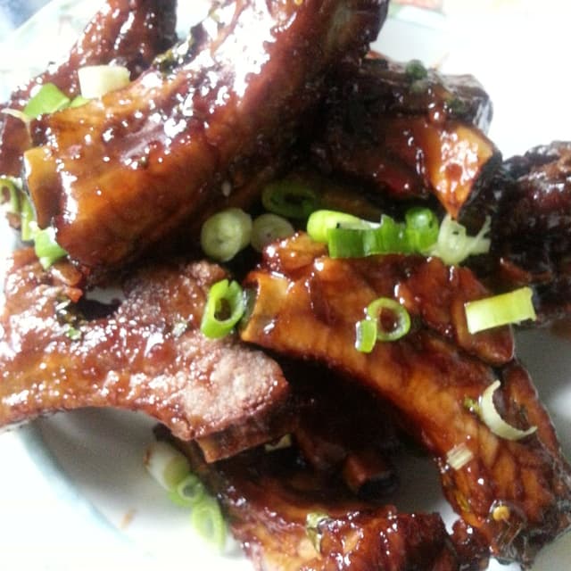 Crispy Deep Fried Baby Back Ribs with Tossing Sauce | Punchfork