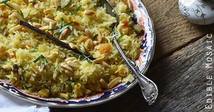 Orange and Toasted Almond Saffron Rice Pilaf with Golden Raisins ...