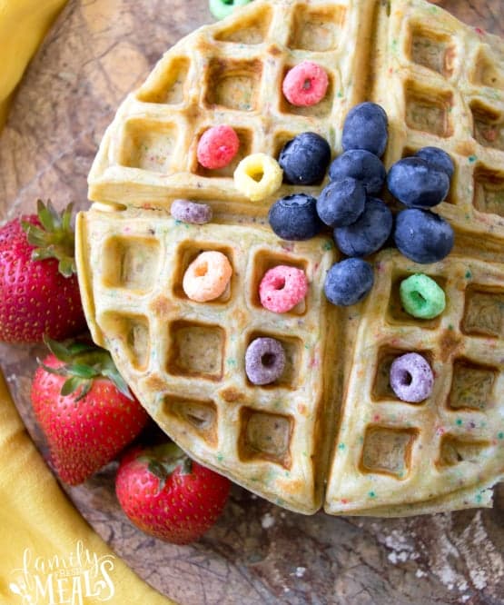 Froot Loop Waffles | Punchfork