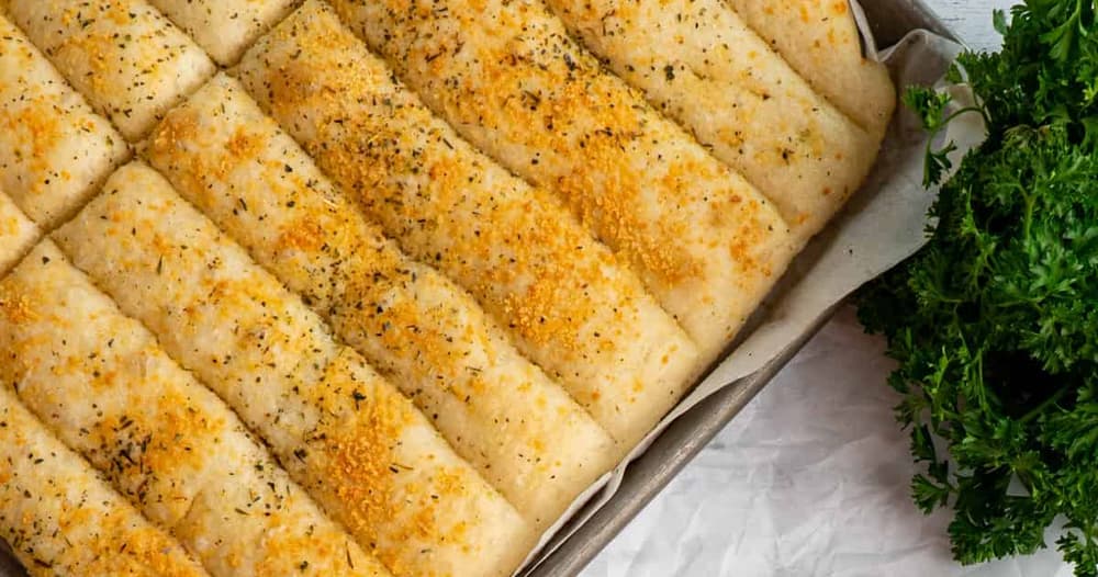 Quick & Easy Sheet Pan Breadsticks | Punchfork