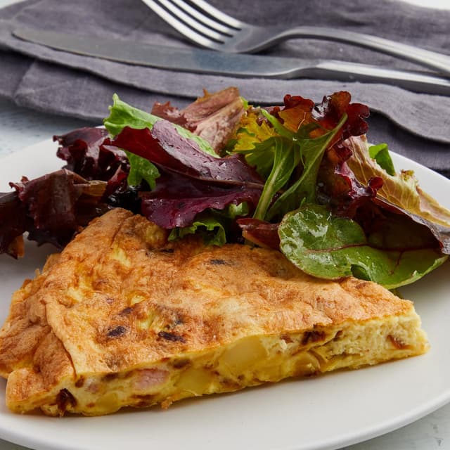 Leek, Potato and Ham Frittata with Parmigiano | Punchfork