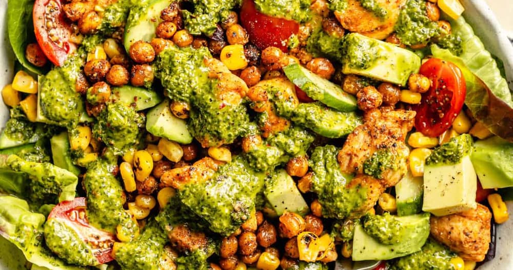 Gaucho Salad with Chimichurri Dressing | Punchfork