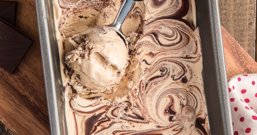 Coffee Chocolate Ripple Ice Cream | Punchfork