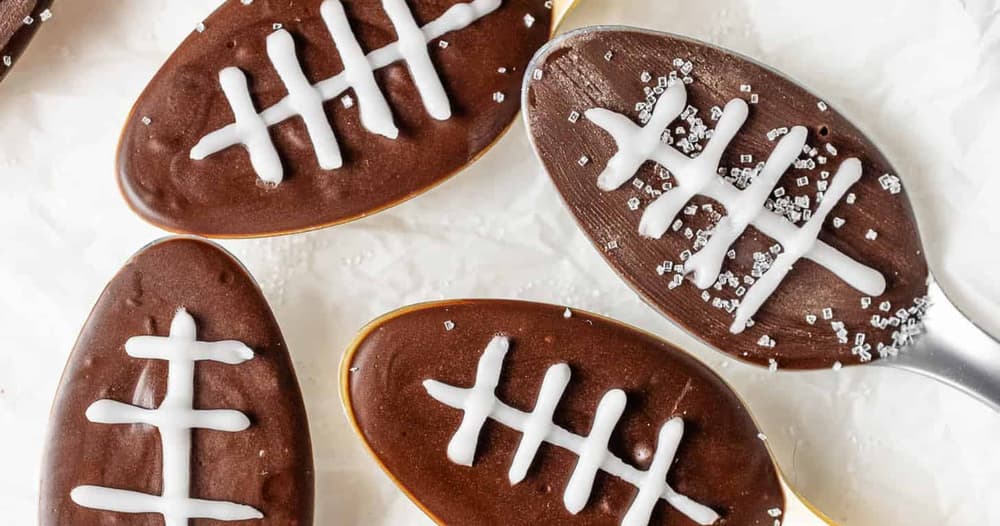 Chocolate Football Spoons | Punchfork