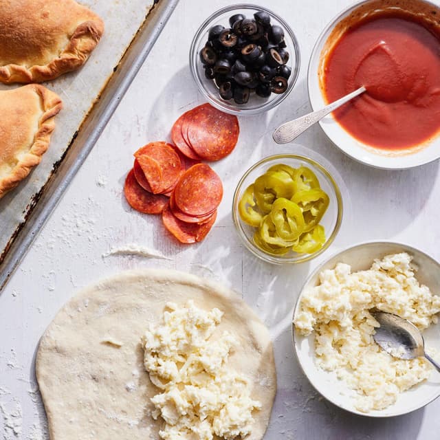 Homemade Calzones with Fillings Bar | Punchfork