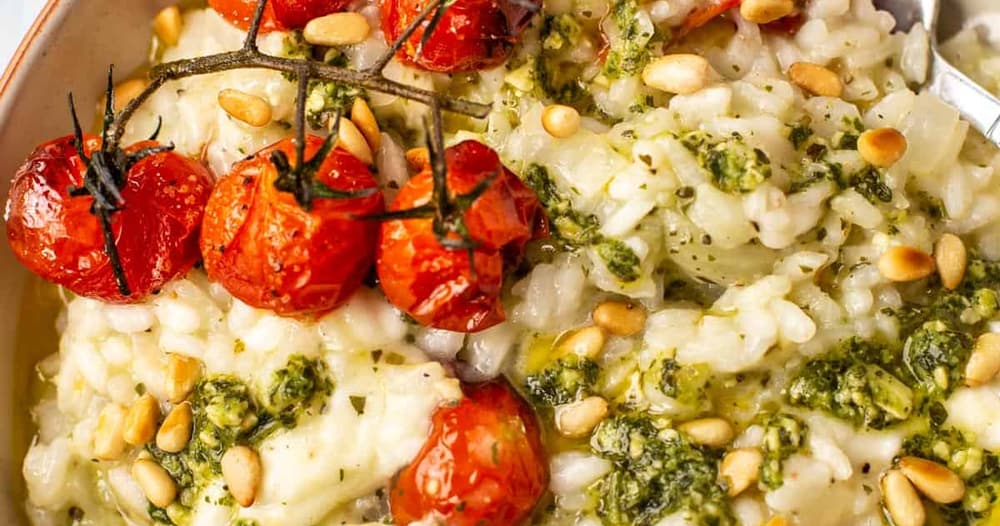 Caprese Risotto (Tomato, Mozzarella and Basil) | Punchfork