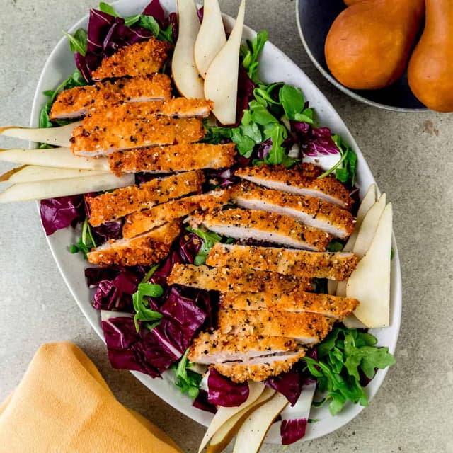 Chicken Schnitzel Salad | Punchfork