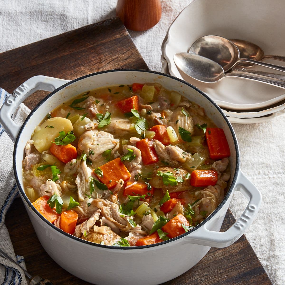 Chicken Stew with Potatoes, Carrots & Celery | Punchfork