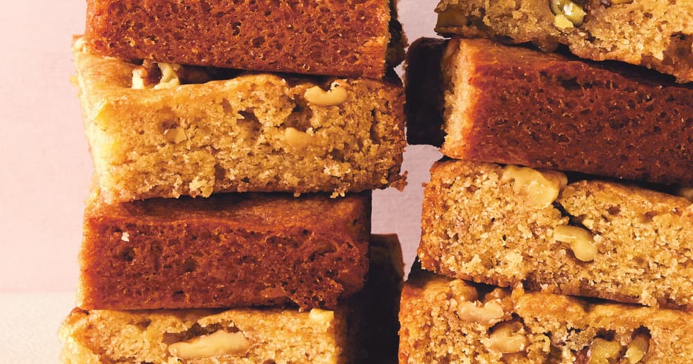 Banana Nut Blondies | Punchfork
